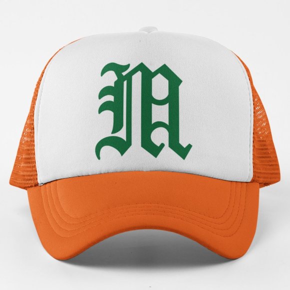 Accessories | New Miami Hurricanes Blackletter M Foam Trucker Mesh ...